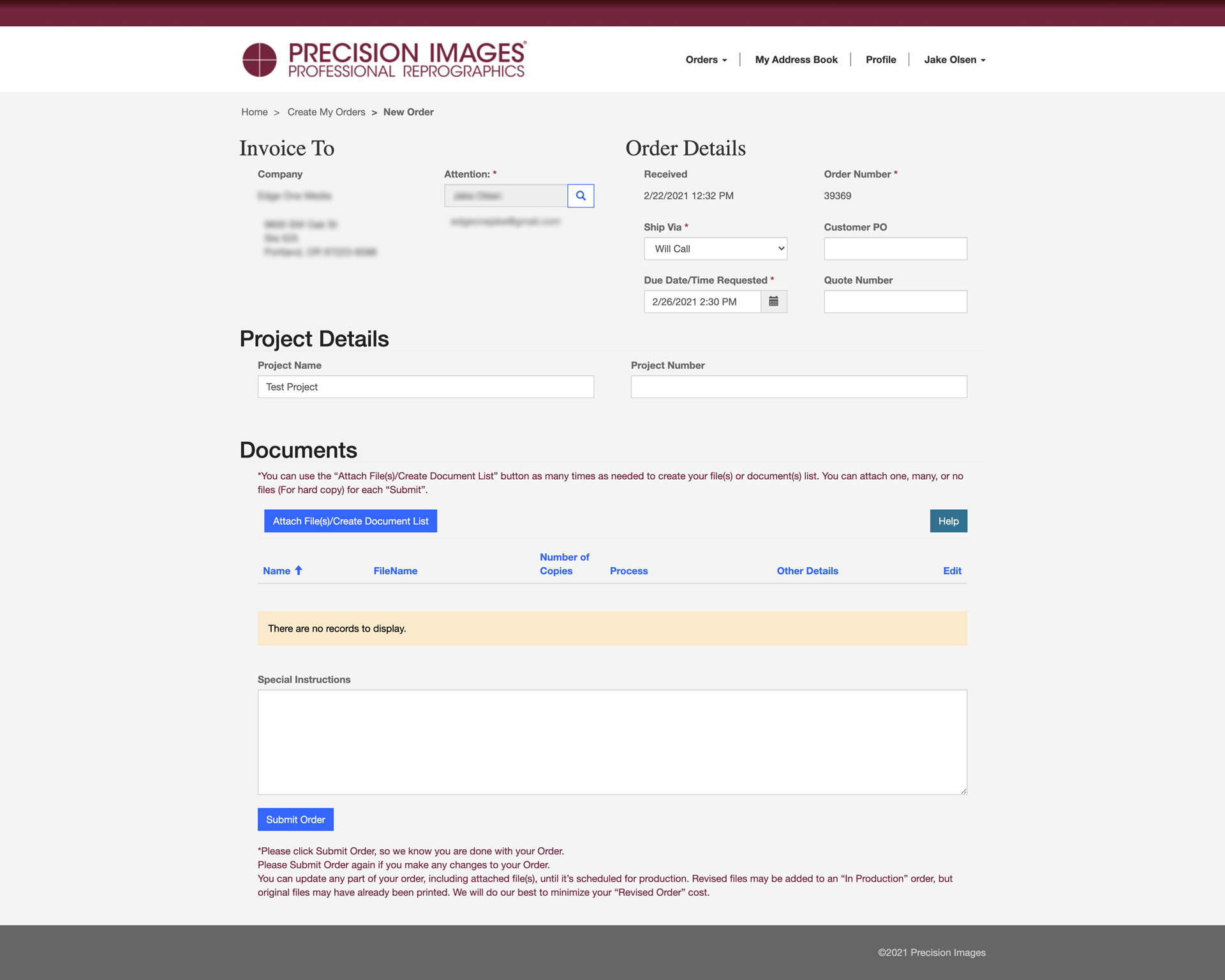 Send Us Files User Guide - Precision Images - Professional ...
